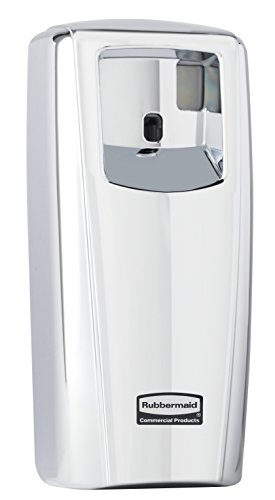 Rubbermaid Commercial 1793542 Standard Odor-Control Aerosol Dispenser, Dispenser with LCD Display, Chrome