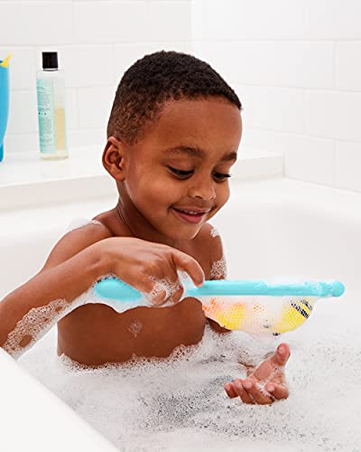 Skip Hop Bath Toy Gift Set  for Toddler: Submarine Monkey, Scoop & Catch Squirties, Stack and Pour Buckets, Fishin' Fox Toy