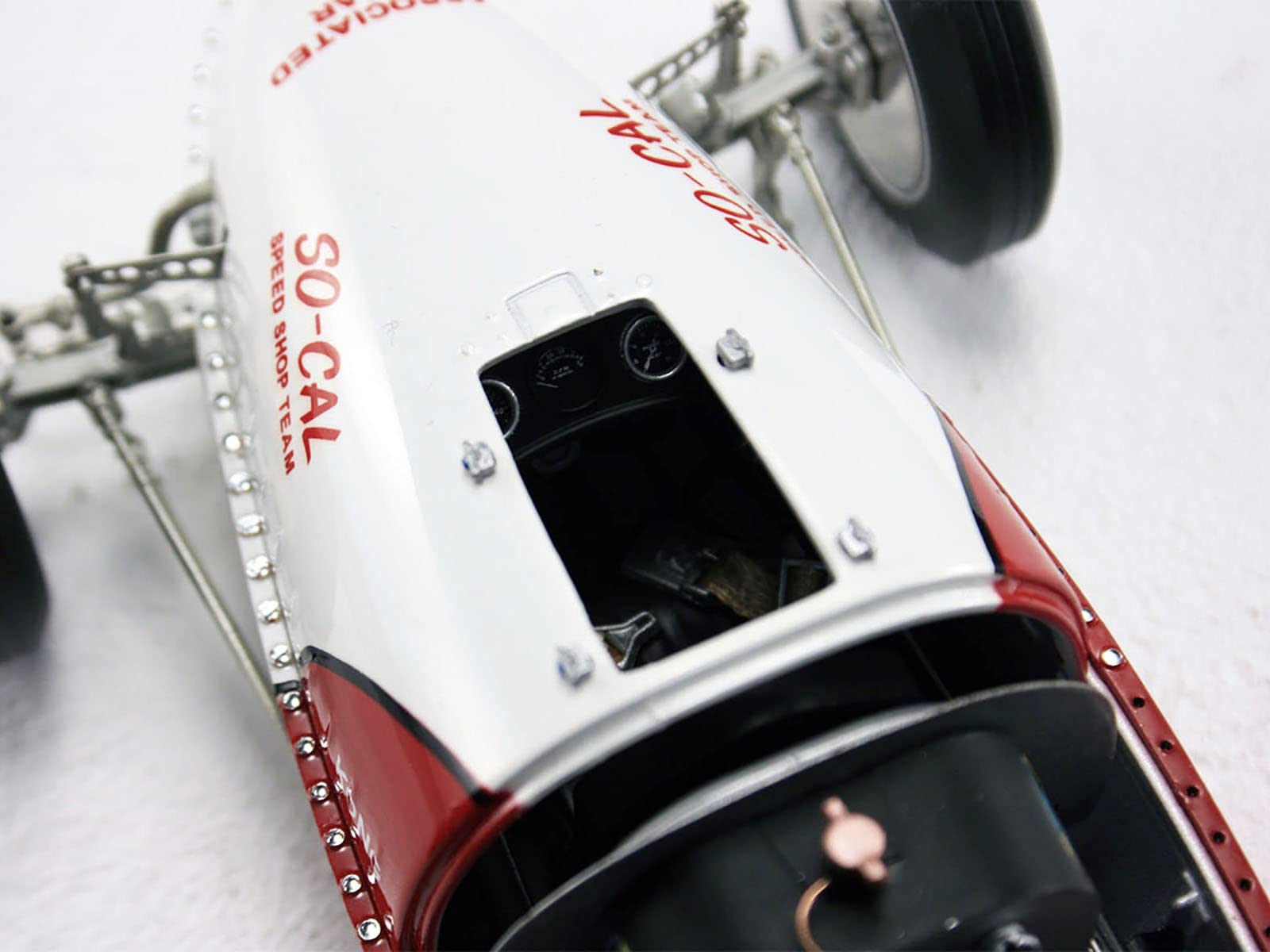LIMITED EDITION ACME Belly Tanker #28 ''So-Cal Speed Shop Red and White 1/18 Diecast Model Car by Acme A1803003