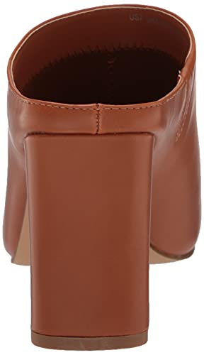 The Drop Women's Avena Square Toe Block Heel Mule, Cognac, 8