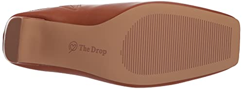 The Drop Women's Avena Square Toe Block Heel Mule, Cognac, 8