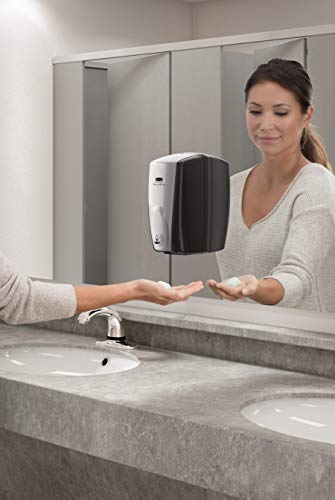 Rubbermaid Commercial Products AutoFoam Dispenser, Automatic Touch Free Wall Mounted Soap and Sanitizer Dispenser, Hand Sanitizer Dispenser, White/Gray Pearl