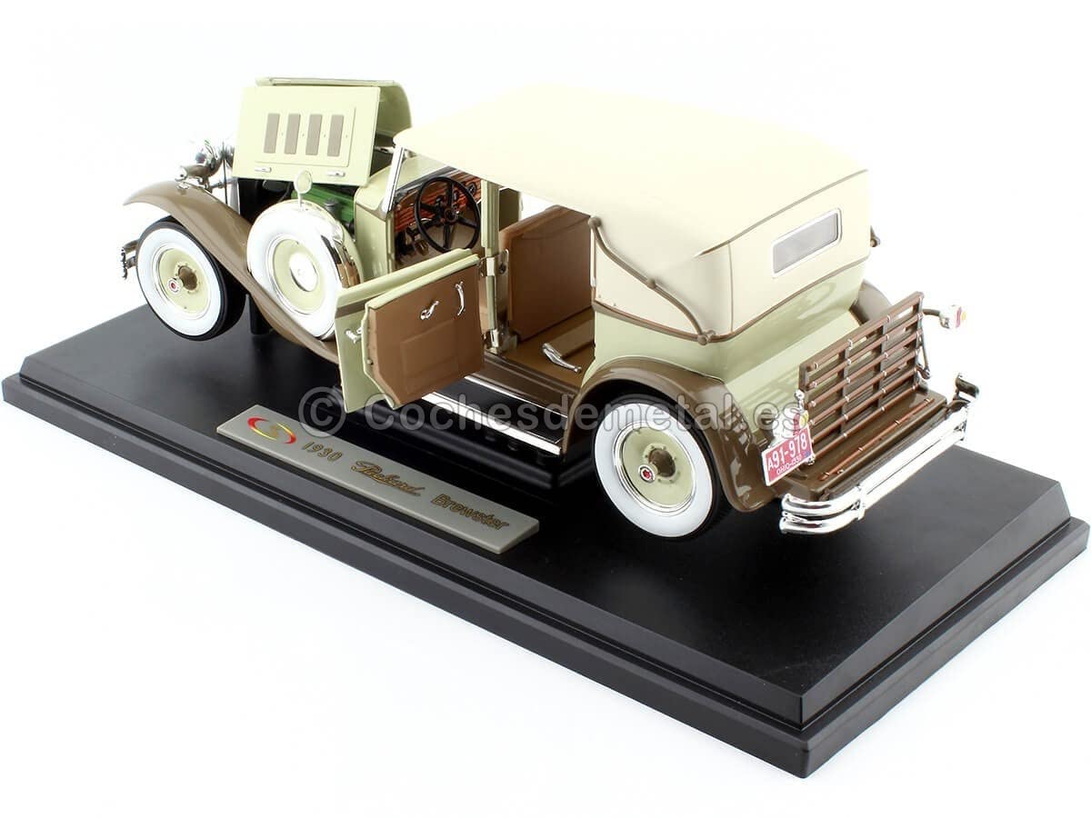 1930 Packard Brewster Tan and Coffee Brown 1/18 Diecast Model Car by Signature Models 18103