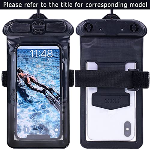 Vaxson Phone Case Black, Compatible with Garmin GNC 355 355A Waterproof Pouch Dry Bag [ Not Screen Protector Film ]