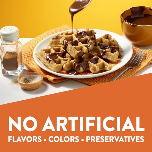Krusteaz Light and Crispy Cinnamon Churro Belgian Waffle Mix, Krusteaz Waffle Mix, 21 oz Box (Pack of 8)