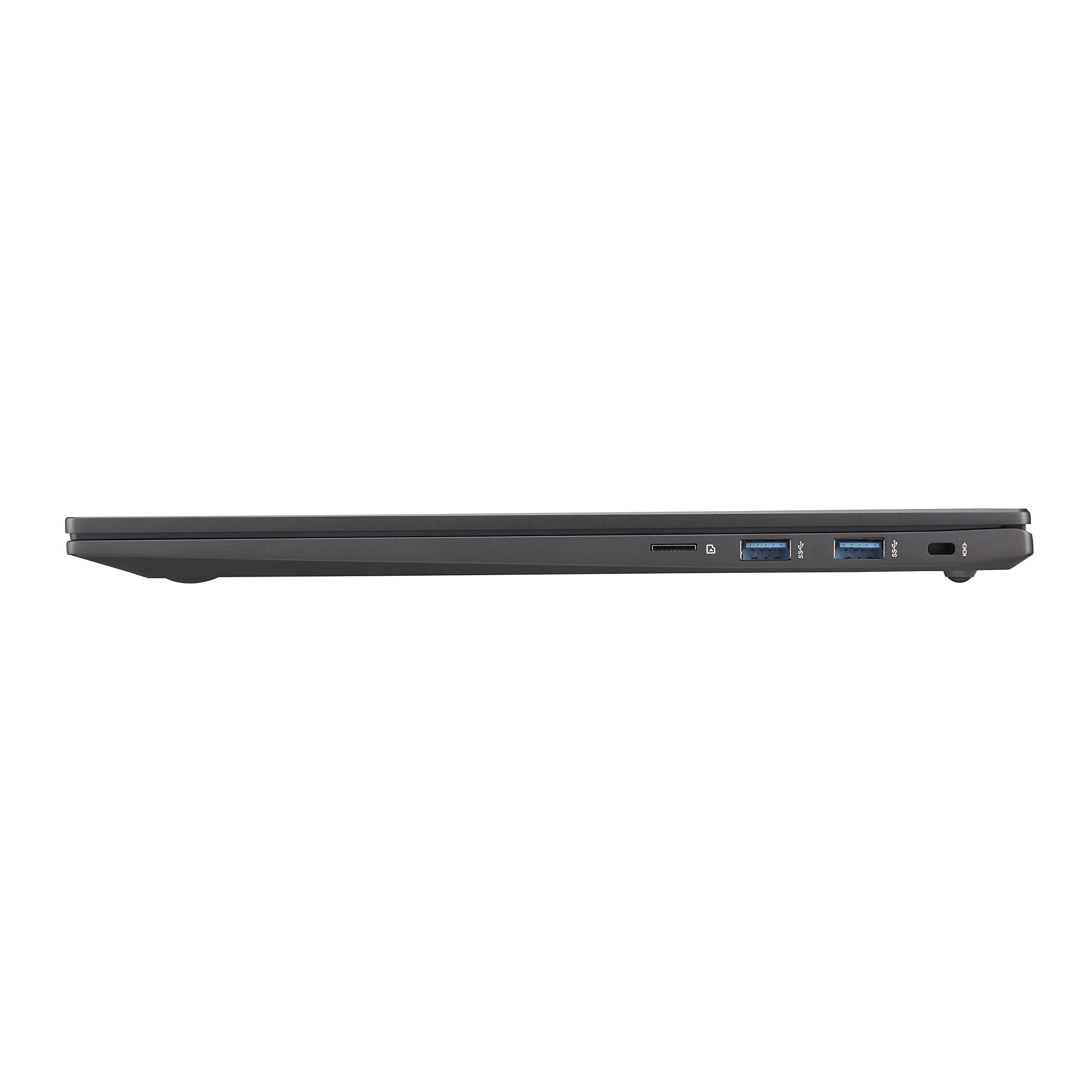 LG UltraPC 16U70Q Thin and Lightweight Laptop, 16” (1920 x 1200) IPS Display, Ryzen 7 Processor, 16GB Memory - 1TB Solid State Drive, Windows 11, Gray
