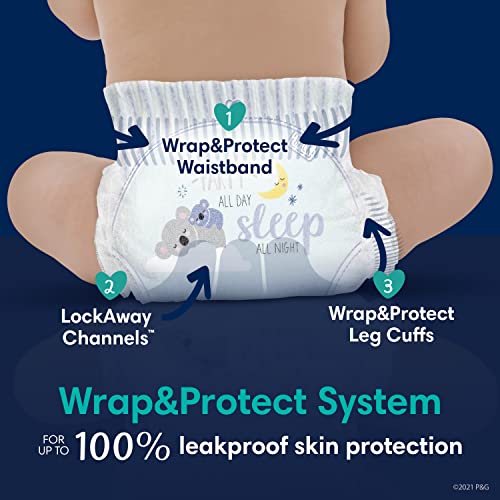 Diapers Size 5, 50 Count - Pampers Swaddlers Overnights Disposable Baby Diapers, Super Pack (Packaging & Prints May Vary)
