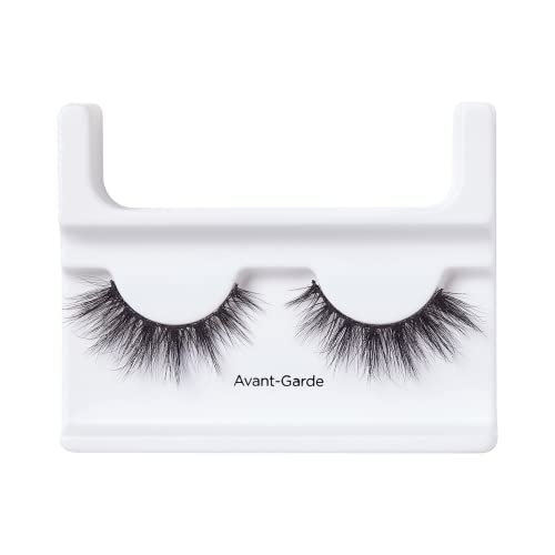 KISS Lash Couture Masterpiece Fake Eyelashes Style 03, ‘Avant-Garde’, One-of-a-Kind Luxe Lash, Hand Woven Faux Mink Synthetic False Eyelashes, 1 Pair