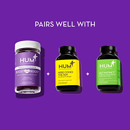 HUM Boost Sweet Boost - Immune Support Gummies with Vitamin C, Zinc & Elderberry - Elderberry Gummies for Immune System Support & General Wellness (60 Vegan Gummies)