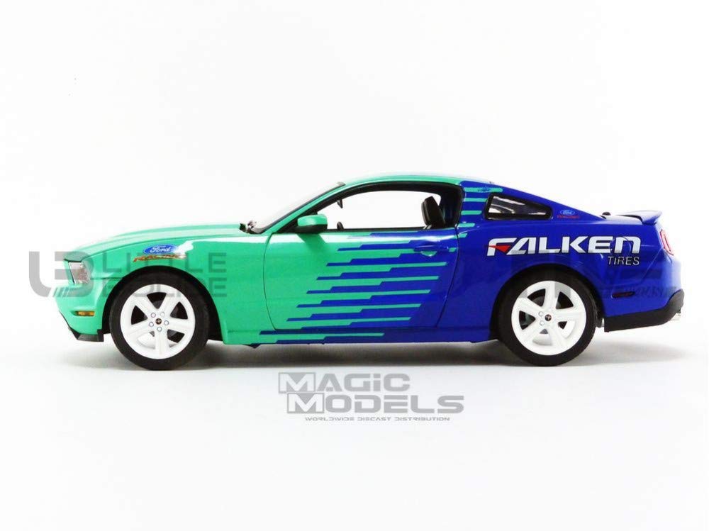 2010 Ford Mustang GT Falken Tires 1/18 Diecast Model Car by Greenlight 13552