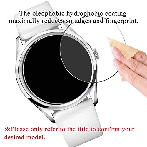 Synvy [3 Pack] Tempered Glass Screen Protector, Compatible with Gucci YA1264065A 9H Film Smartwatch Smart Watch Protectors