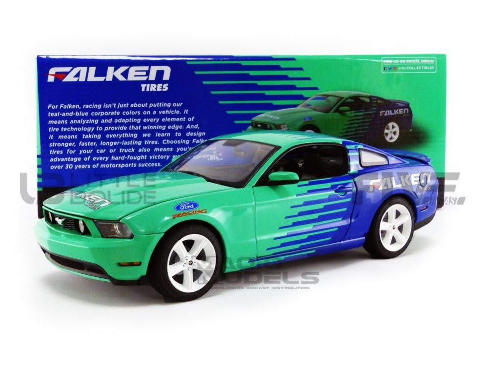 2010 Ford Mustang GT Falken Tires 1/18 Diecast Model Car by Greenlight 13552