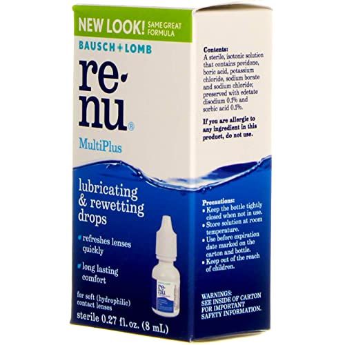Bausch & Lomb Renu Lubricating And Rewetting Eye Drops 6 Pack