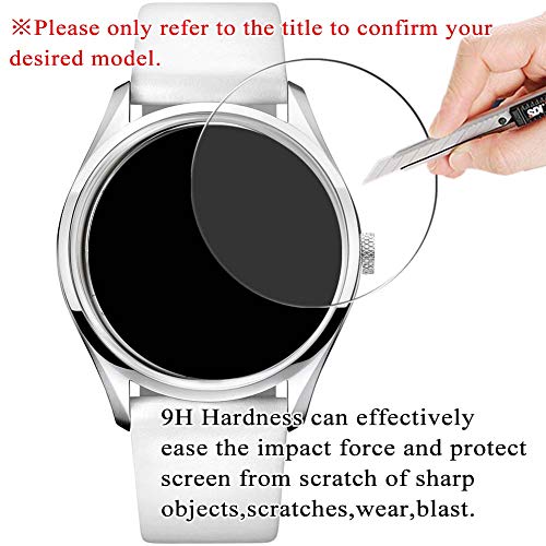 Synvy [3 Pack] Tempered Glass Screen Protector, Compatible with Gucci YA1264065A 9H Film Smartwatch Smart Watch Protectors