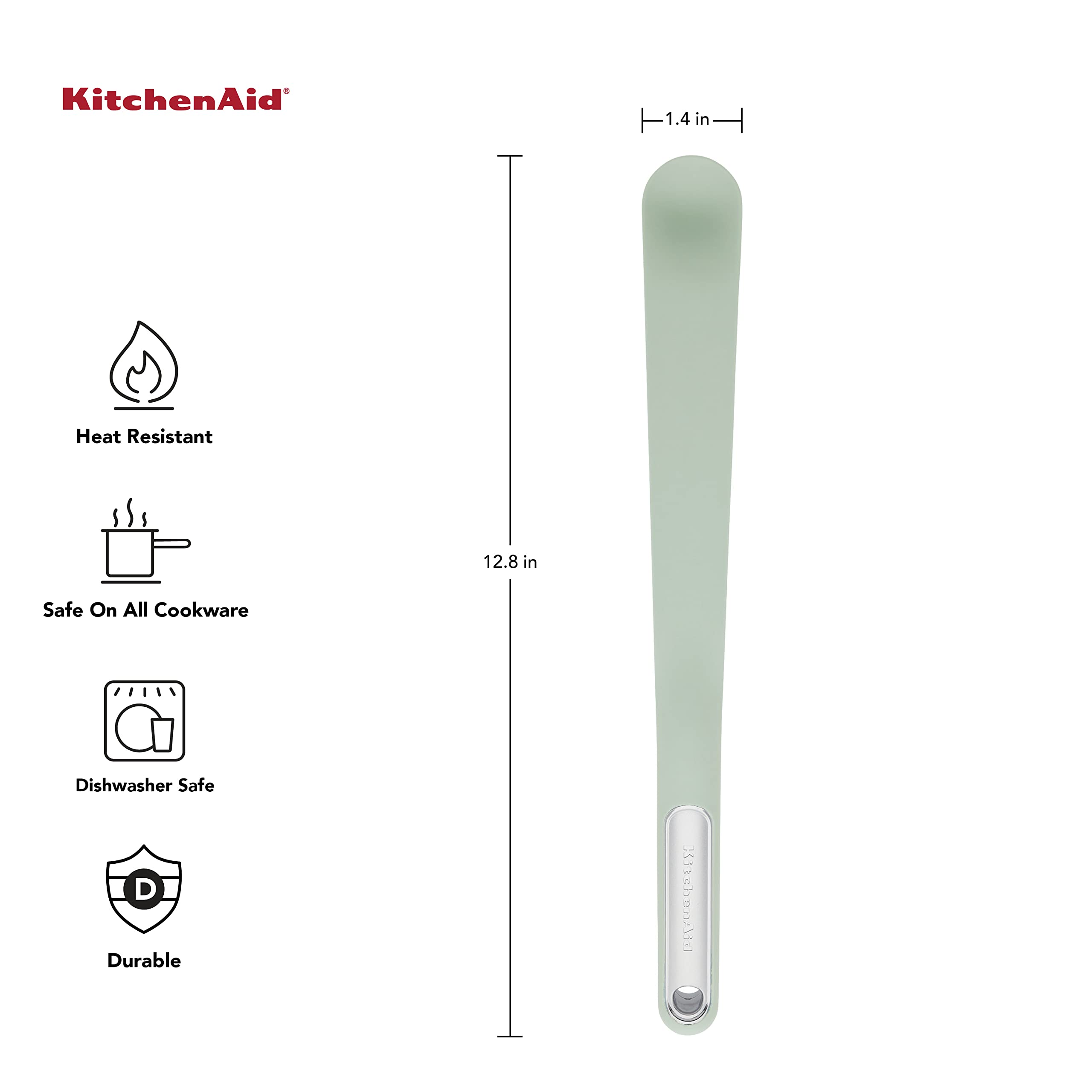 KitchenAid KL036OHPIA Classic Blender Spatula, 12-3/4 inches, Pistachio