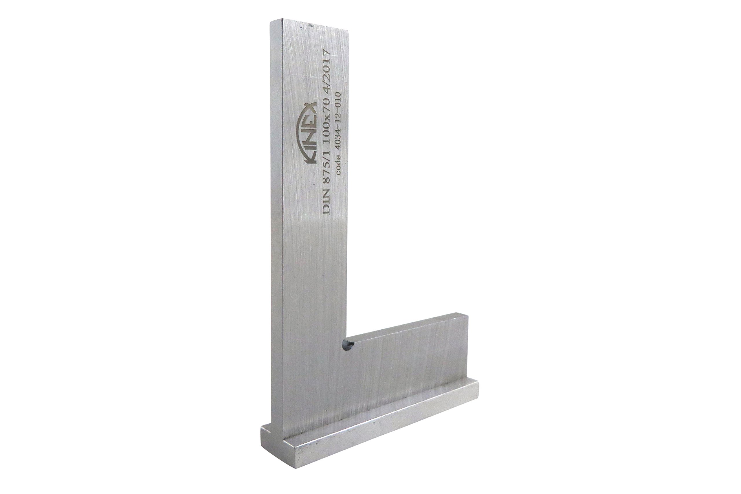 Kinex 4034-12-010 4 Inches Tall x 2.75 Inches Wide Try Machinist Square with Base DIN 875/1 Square to w/in 0.0005 Inches