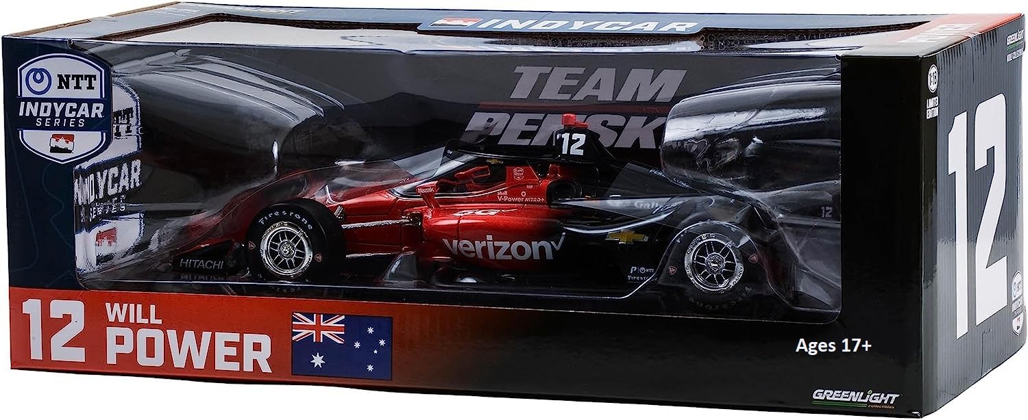 Dallara IndyCar #12 Will Power Verizon Team Penske NTT IndyCar Series (2023) 1/18 Diecast Model Car by Greenlight 11199