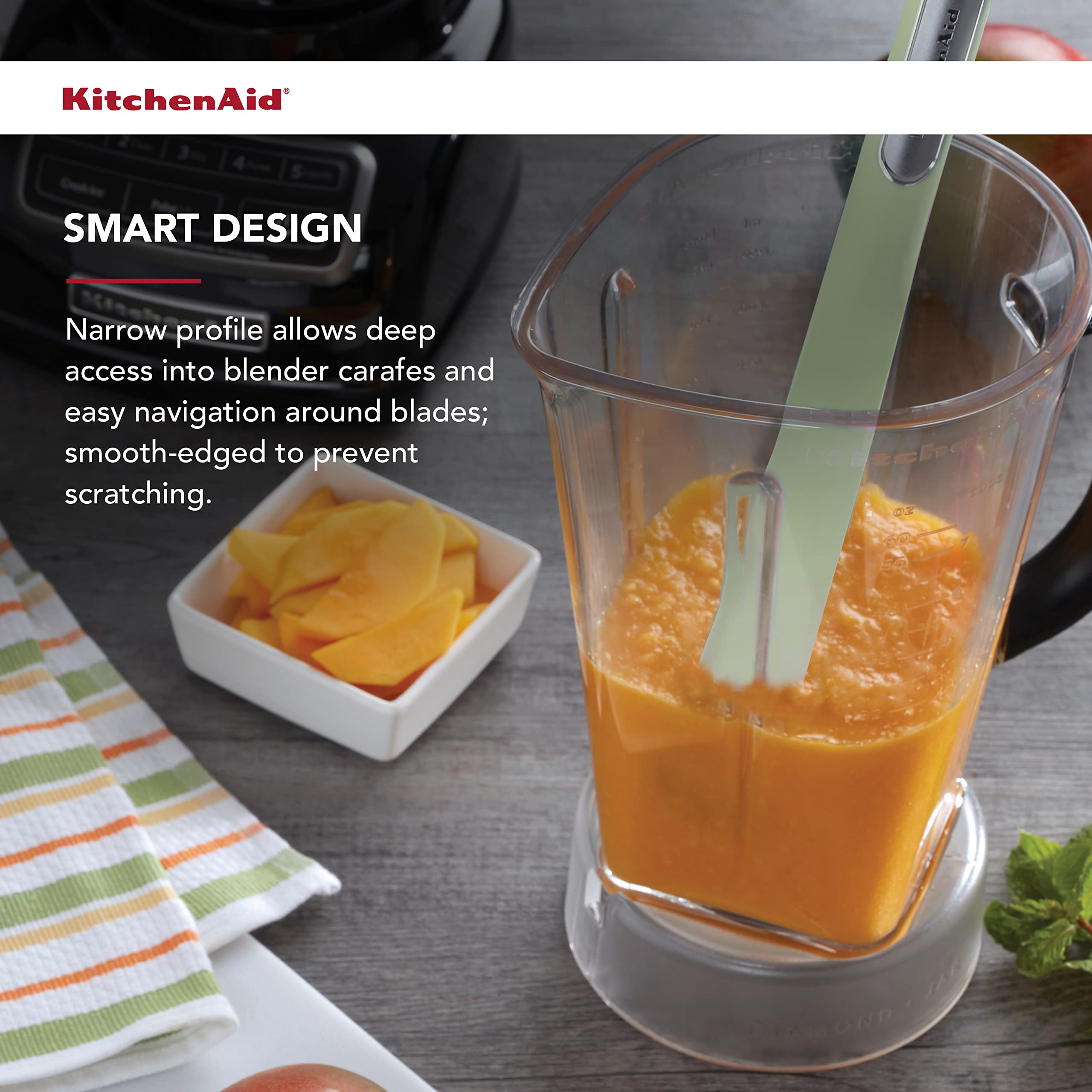 KitchenAid KL036OHPIA Classic Blender Spatula, 12-3/4 inches, Pistachio