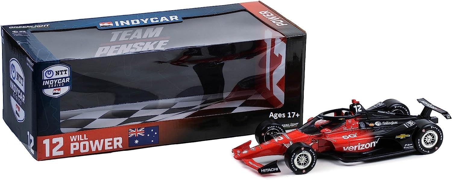Dallara IndyCar #12 Will Power Verizon Team Penske NTT IndyCar Series (2023) 1/18 Diecast Model Car by Greenlight 11199