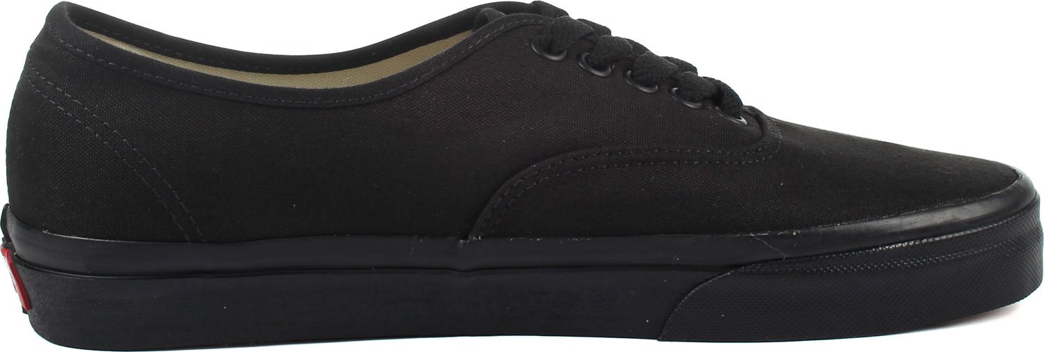 Vans Unisex Authentic Black/Black Canvas VN000EE3BKA Mens 13, Womens 14.5