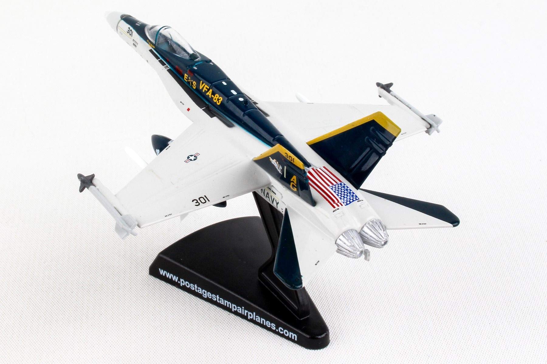 Daron Postage Stamp F/A-18C 1/150 Rampagers VFA83 (PS5338-4), Black