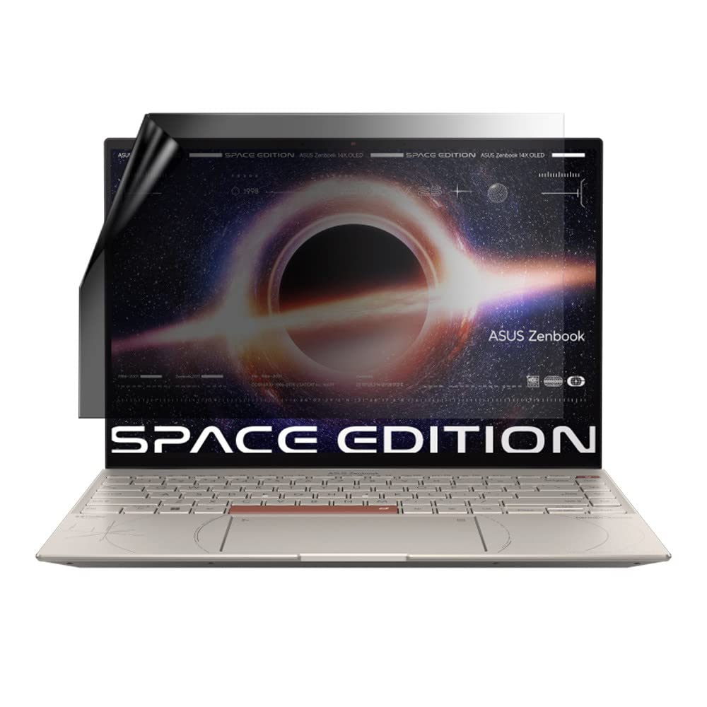 celicious Privacy Lite 2-Way Anti-Glare Anti-Spy Filter Screen Protector Film Compatible with Asus Zenbook 14X OLED Space Edition UX5401 (Touch)