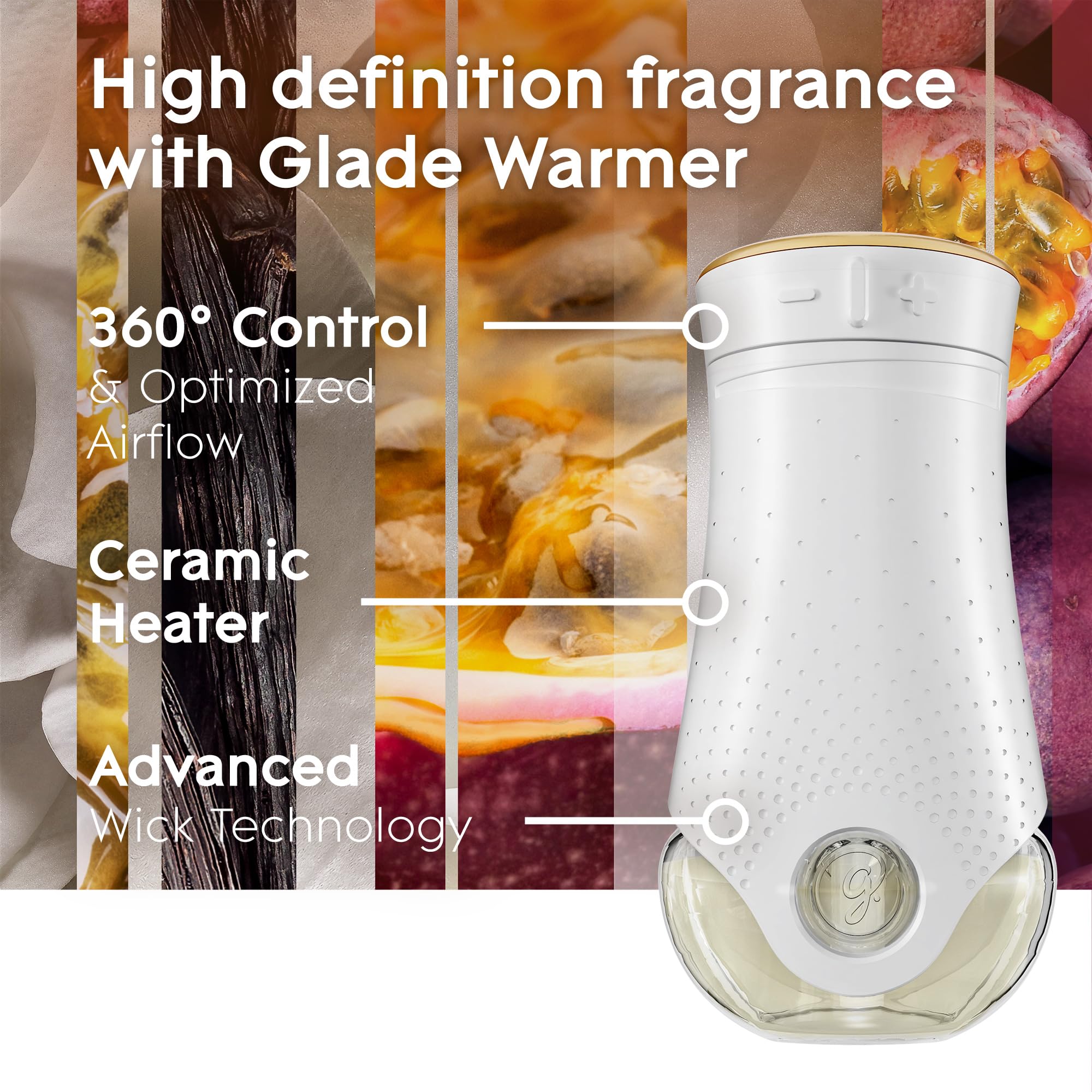 Glade PlugIns Refills Air Freshener, Scented and Essential Oils for Home and Bathroom, Vanilla Passion Fruit, 3.35 Fl Oz, 5 Count