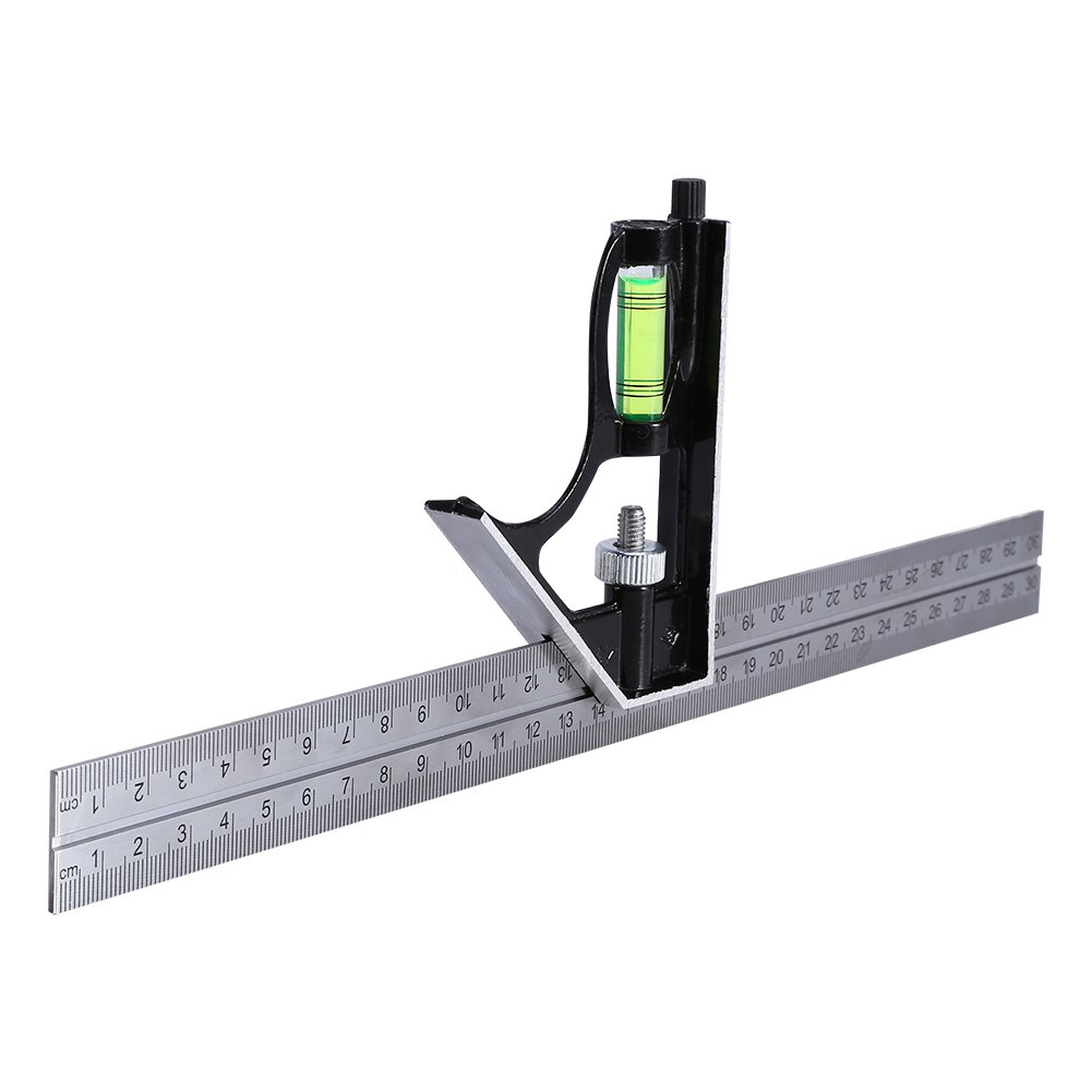 Combination Ruler Adjustable Stainless Steel Multifunctional Combination Try Set Kit Right Angle Ruler GD