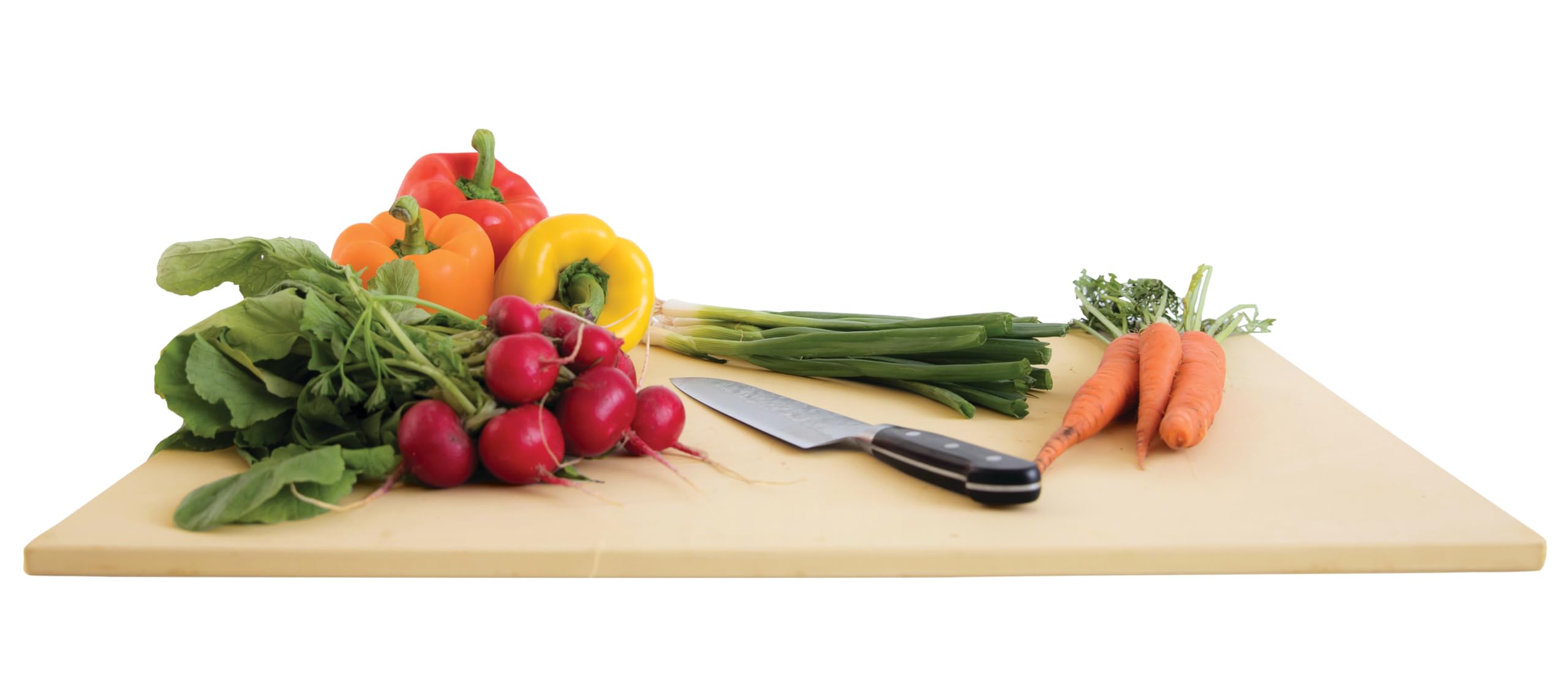 NoTrax 18" X 24" x 0.75" Sani-Tuff T45 Natural Rubber Cutting Board, Non-Skid Professional-Grade, Made in USA, T45S2018BF
