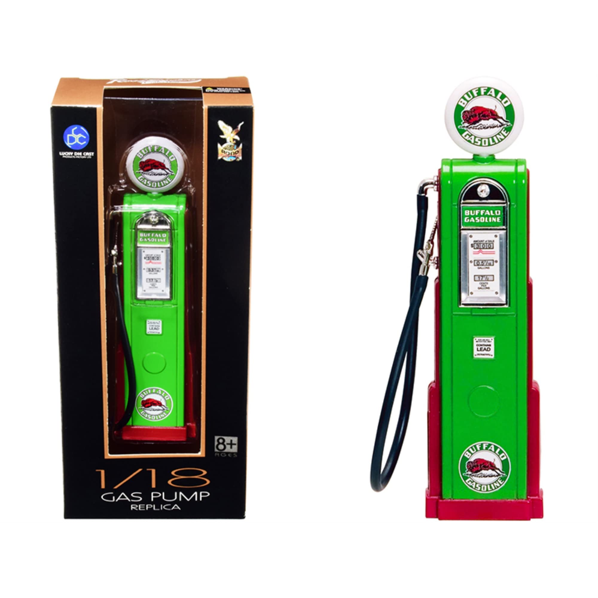 Buffalo Gasoline" Vintage Digital Gas Pump Replica 1/18 Diecast Replica by Road Signature"