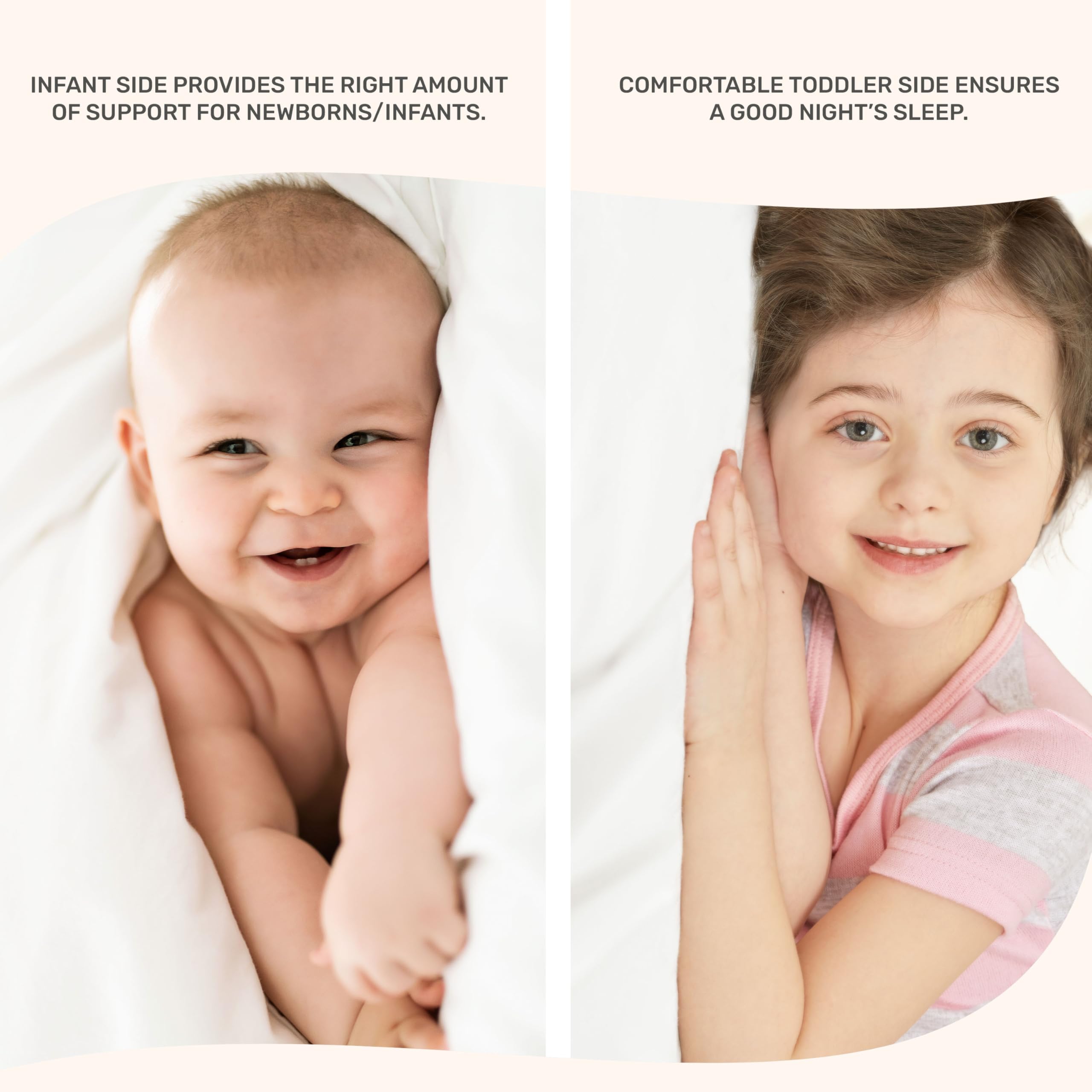 Dream On Me Holly 3” Fiber Portable, Greenguard Gold Certified, Waterproof Vinyl Cover, Lightweight Mini Crib Mattress, White