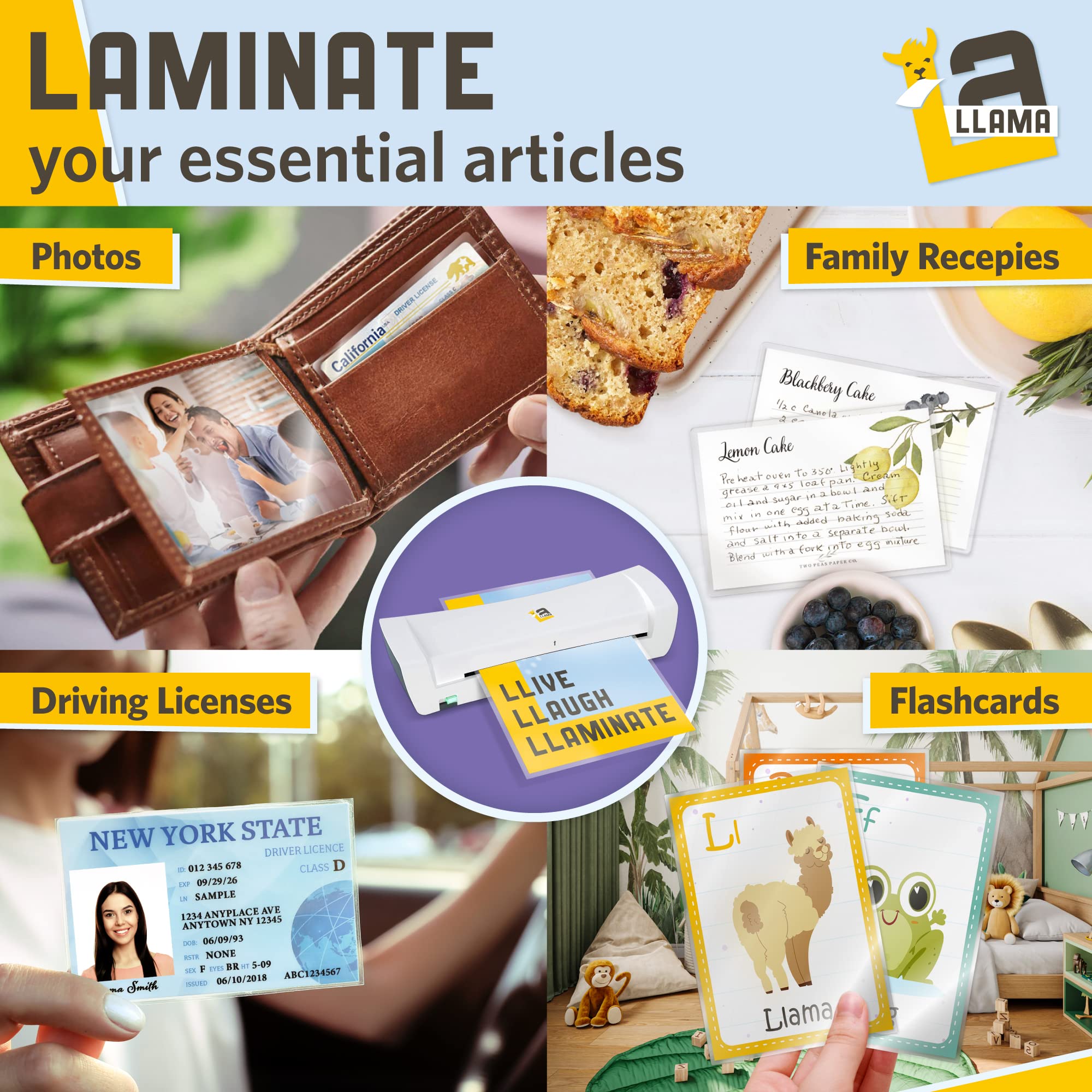 Thermal Laminating Pouches, 9 x 11.5 Inches, 3 Mil Thick, 50 Pack, Suited for Letter Size Laminating Sheets 8.5 x 11