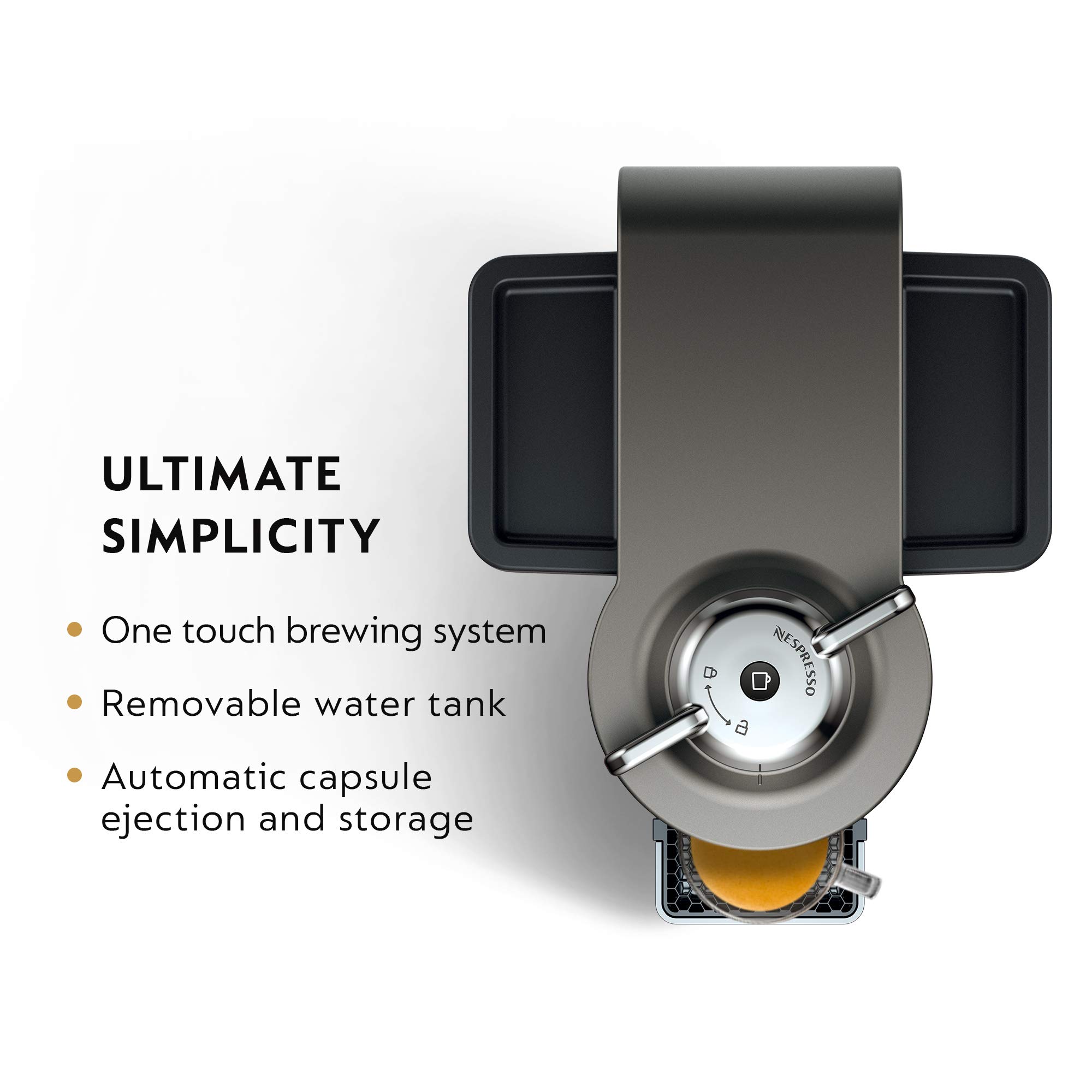 Nespresso Vertuo Coffee and Espresso Machine by De'Longhi, Titan