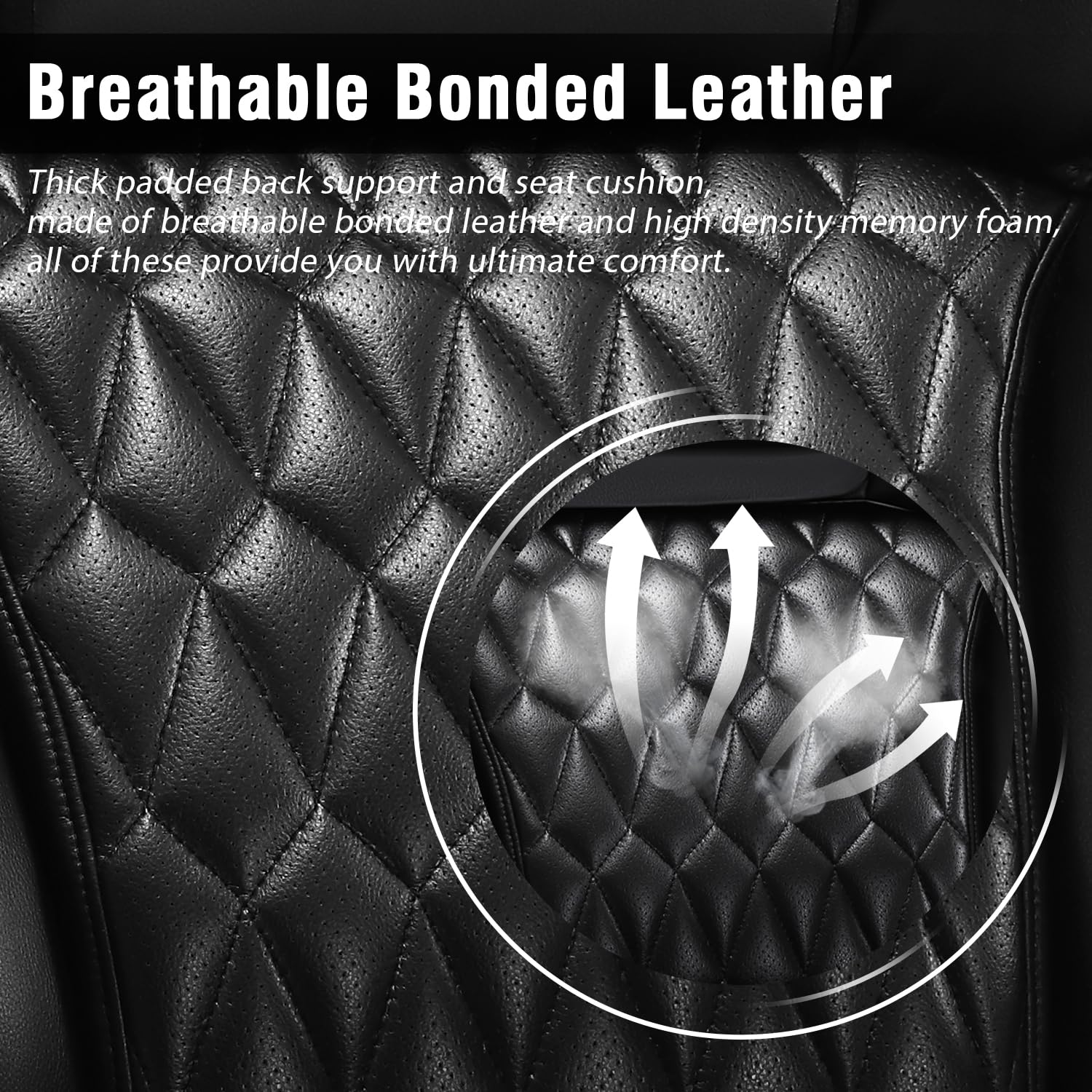 Big and Tall Office Chair 400lb- Adjustable Lumbar Support, Heavy Duty Metal Base, High Back Large Executive Office Chair, Computer Desk Chair Ergonomic Design for Back Pain, Black