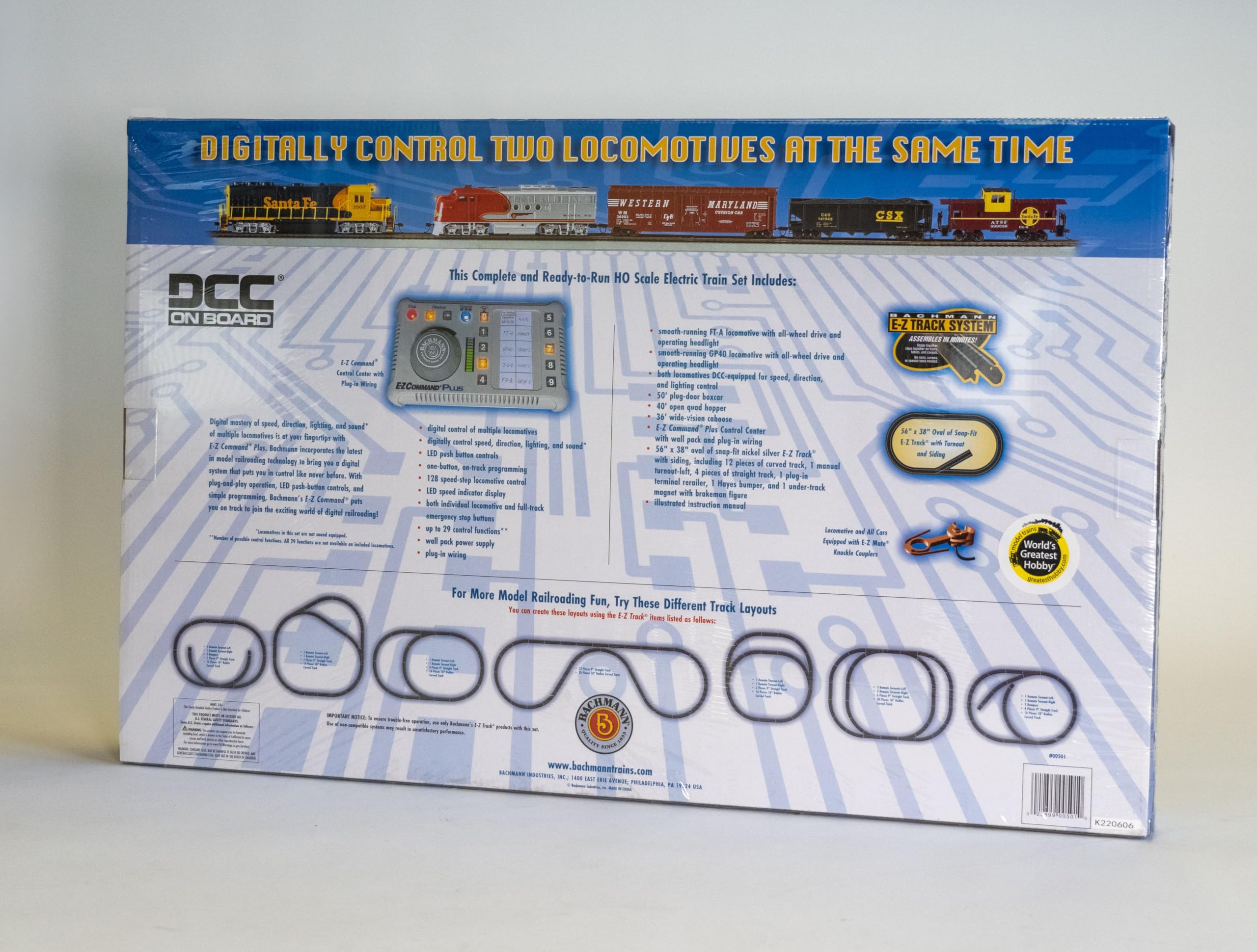 Bachmann Trains - Digital Commander DCC Equipped Ready To Run Electric Train Set - HO Scale