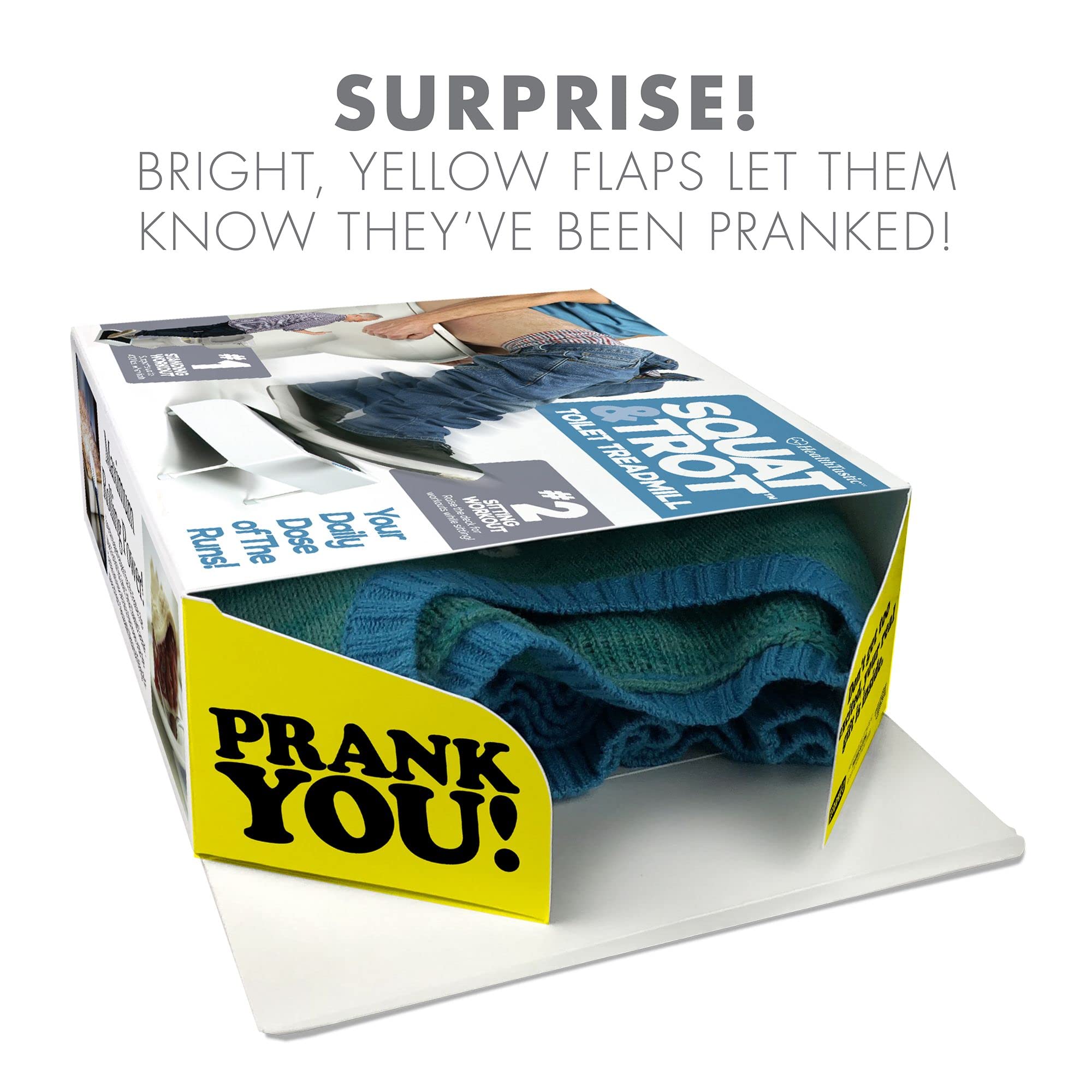 Prank Pack, Squat & Trat Prank Gift Box Prank Gift Box, Wrap Your Real Present in a Funny Authentic Prank-O Gag Present Box | Novelty Gifting Box for Pranksters