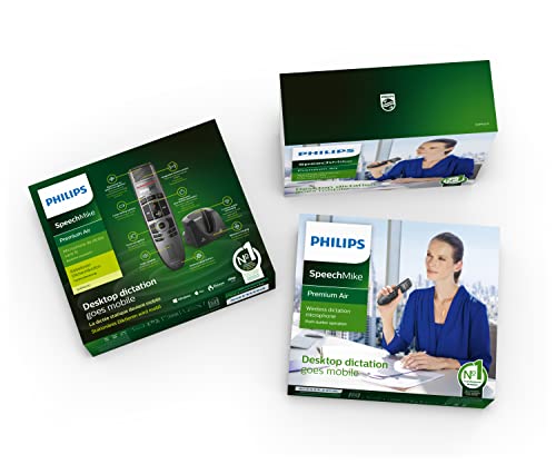 Philips SpeechMike Premium Air Wireless Dictation USB Microphone, Push-Button