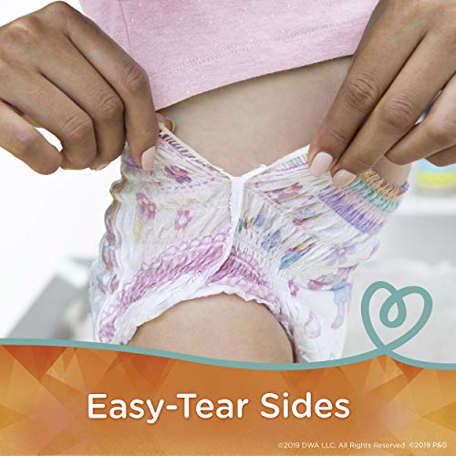 Pampers Easy Ups Training Pants Girls and Boys, Size 5 (3T-4T), 124 Count, ONE MONTH SUPPLY with Baby Wipes Sensitive 6X Pop-Top Packs, 336 Count (Packaging May Vary)