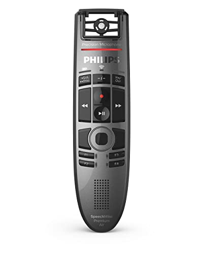 Philips SpeechMike Premium Air Wireless Dictation USB Microphone, Push-Button