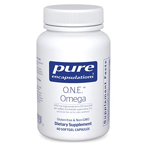 Pure Encapsulations O.N.E. Omega | Fish Oil Supplement for Heart Health, Joints, Skin, Eyes, and Cognition* | 60 Softgel Capsules
