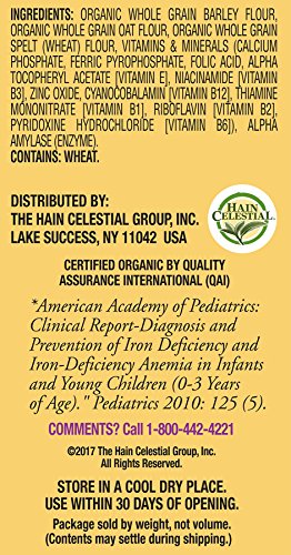 Earth's Best Organic Infant Cereal, Whole Multi-Grain Cereal, 8 Oz