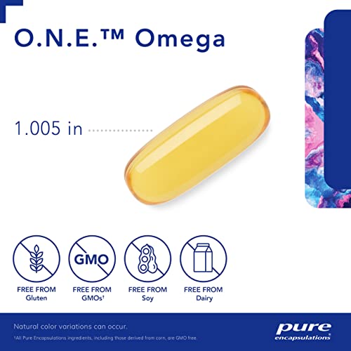 Pure Encapsulations O.N.E. Omega | Fish Oil Supplement for Heart Health, Joints, Skin, Eyes, and Cognition* | 60 Softgel Capsules