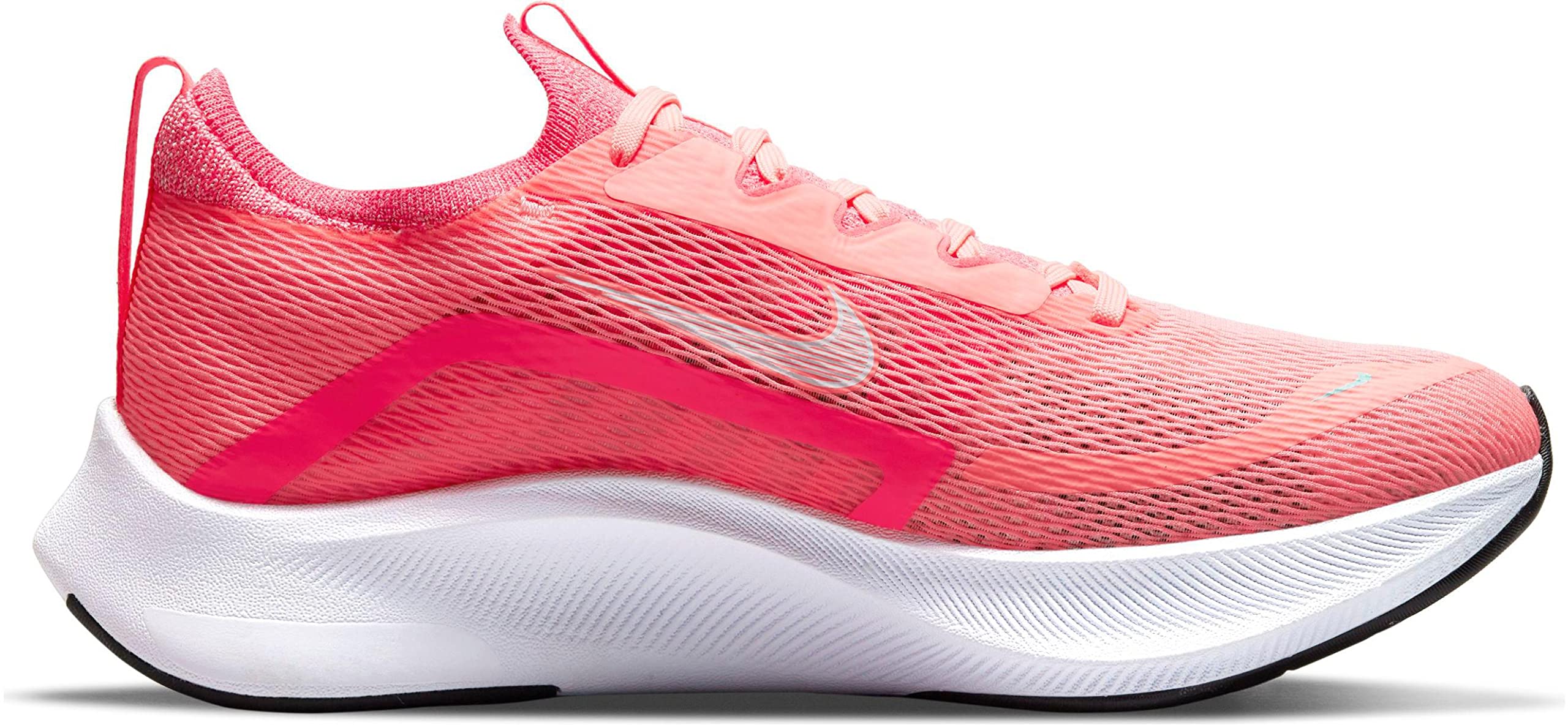 Nike Women's Zoom Fly 4 Running Shoe (Lave Glow/White/Racer Pink, us_Footwear_Size_System, Adult, Women, Numeric, Medium, Numeric_8)