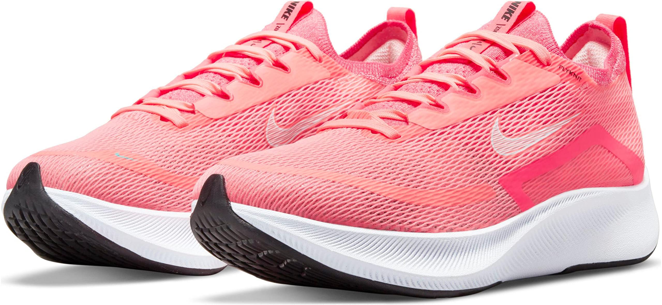 Nike Women's Zoom Fly 4 Running Shoe (Lave Glow/White/Racer Pink, us_Footwear_Size_System, Adult, Women, Numeric, Medium, Numeric_8)