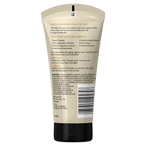 Olay Total Effects Nourishing Cream Facial Cleanser, 5.0 Fluid Ounce Packaging may Vary