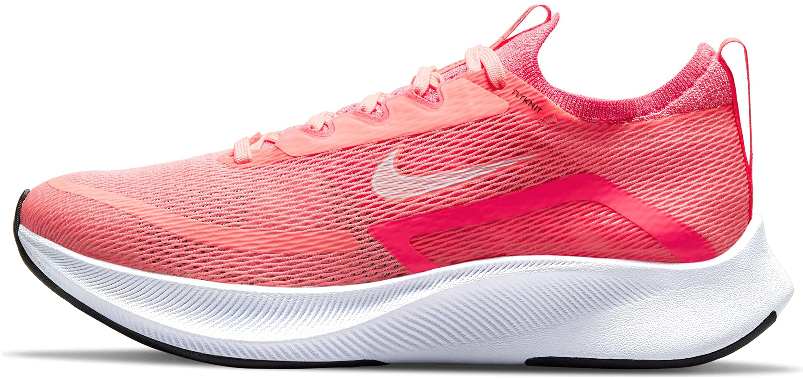 Nike Women's Zoom Fly 4 Running Shoe (Lave Glow/White/Racer Pink, us_Footwear_Size_System, Adult, Women, Numeric, Medium, Numeric_8)