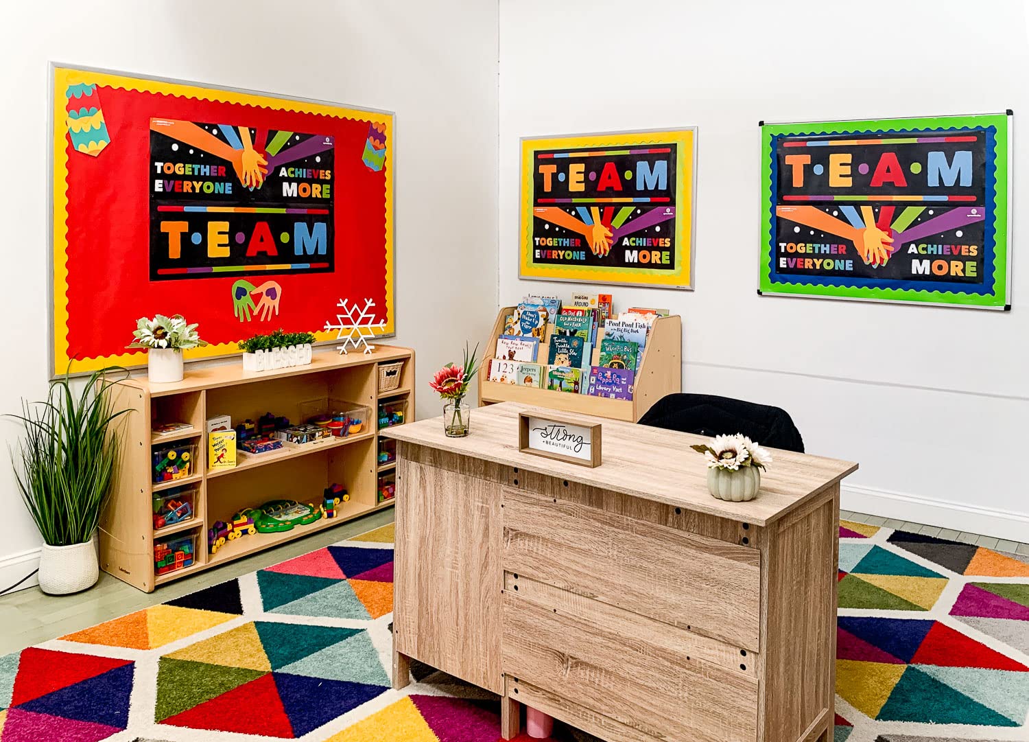 Sproutbrite Classroom Decorations - Banner Posters for Teachers - Team Bulletin Board and Wall Decor for Pre School, Elementary and Middle School Themes