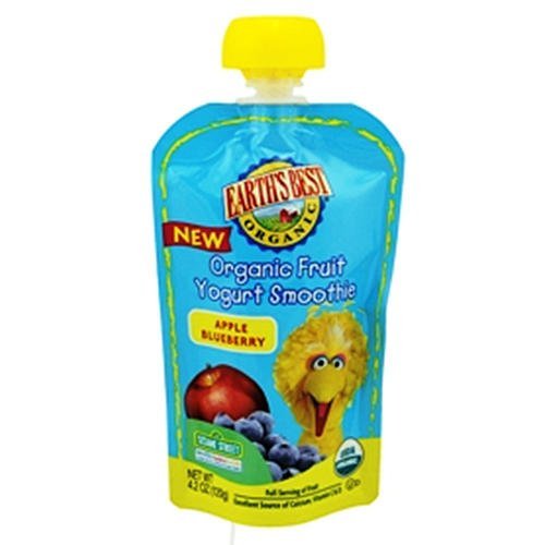 EARTHS BEST SMOOTHIE BLBRY APPLE SST, 4.22 OZ, PK- 12