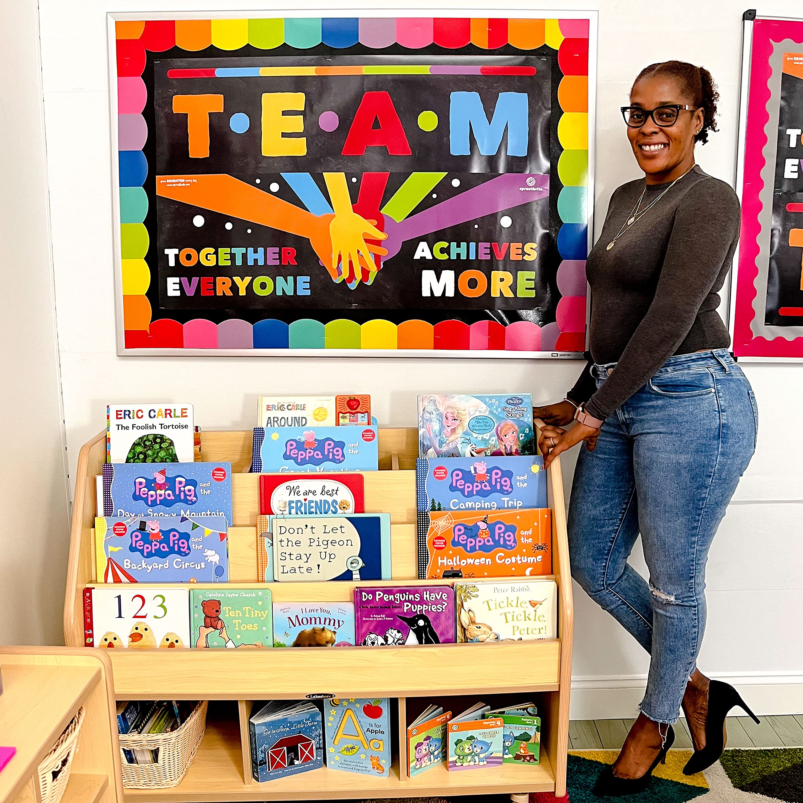 Sproutbrite Classroom Decorations - Banner Posters for Teachers - Team Bulletin Board and Wall Decor for Pre School, Elementary and Middle School Themes