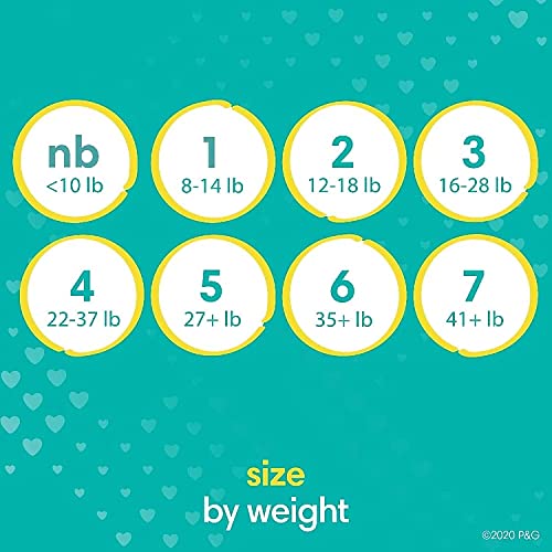 Pampers Disposable Diapers Size 7, Swaddlers One Month Supply (88 Count) + Overnight (36 Count)